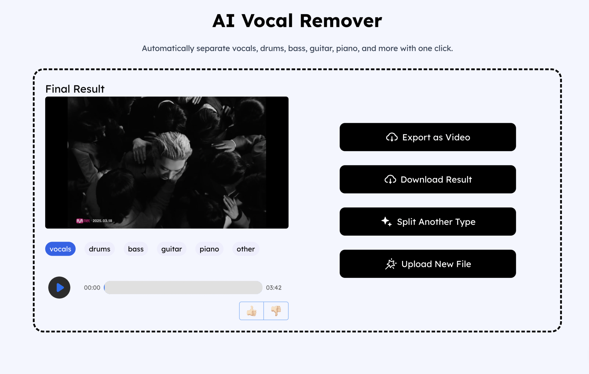 AI Vocal Remover Online Free | Remove Vocals from Song